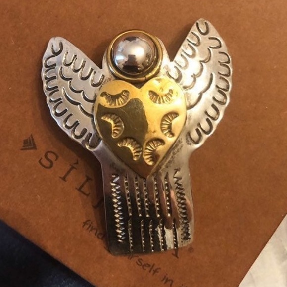 Silpada | Jewelry | Rare Htf Silpada Sterling Silver And Brass Angel ...
